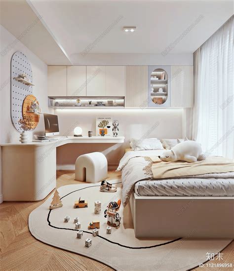 现代榻榻米儿童房3d模型下载【id 1121896958】 知末3d模型网