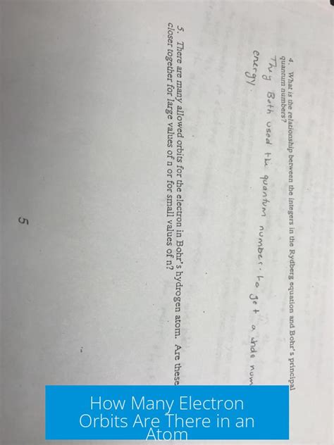 How Many Electron Orbits Exist In An Atom And Their Key Characteristics