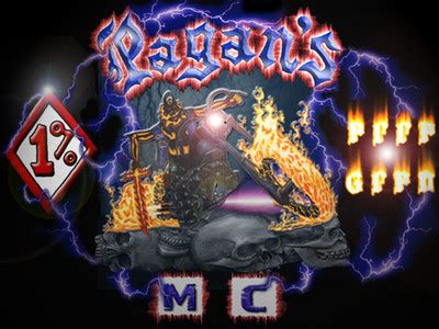 Rare Pagans Motorcycle Club Supporter Sticker Gang Outlaw Biker Mc