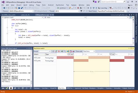 Optimizing Stm32 Usb Performance With Real Time Watch Visualgdb Tutorials