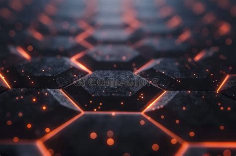 Graphene Molecular Grid Graphene Atomic Structure Concept Hexagonal Geometric Form