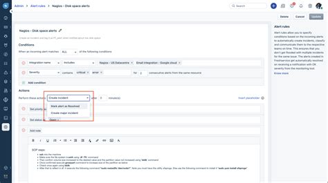 Automatically Create Alert Based Incidents Using Alert Rules Freshservice