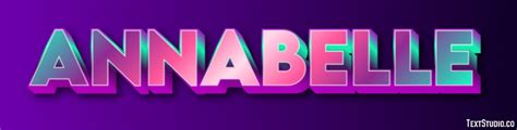 Annabelle Text Effect And Logo Design Name