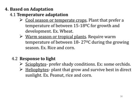 1 Botanical Classification Ppt Agriculture Industries