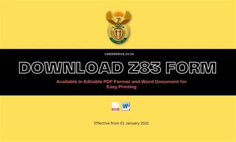 Download New Z83 Application Form Career Drive