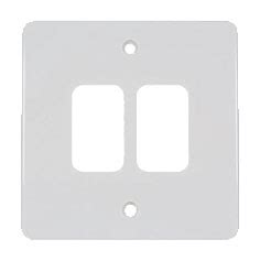 MK Logic Grid Plus K WHI Gang Grid Front Plate White PEC Lights Online Grid Switches