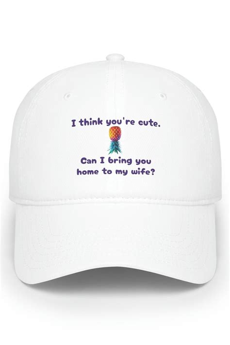 I Think Youre Cute Swingers Cap Swinger Clothing Sexy Hat Her Baseball Cap His Baseball Cap