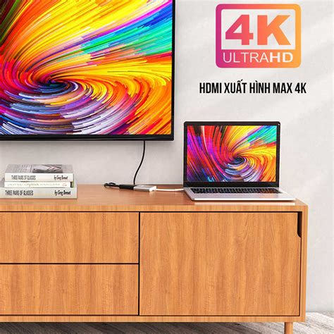 Review Hub Chuyển đổi Usb Type C 3in1 Sang Hdmi Usb 3 0 Cổng Sạc Nhanh Pd Type C Dành Cho