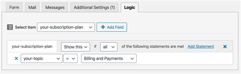 Using Conditional Logic In Emails Sent By Contact Form 7 Cf7 Skins Blog