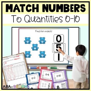 Matching Numbers To Quantities Plus Counting Objects Activity