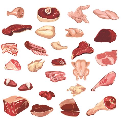 English Vocabulary Types Of Meat Diagram Quizlet