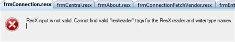 Winforms How Can I Fix My Invalid Resx File Input Stack Overflow