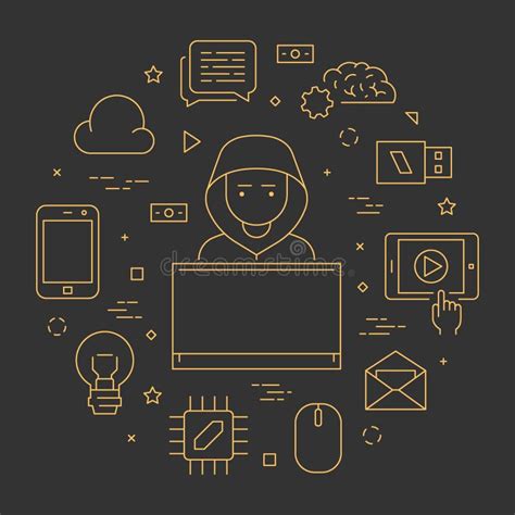 Vector Concept Of Hacking And Programming Stock Illustration Illustration Of Online Danger