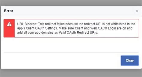 fixed failed because the redirect uri is not whitelisted in the app s client oauth settings