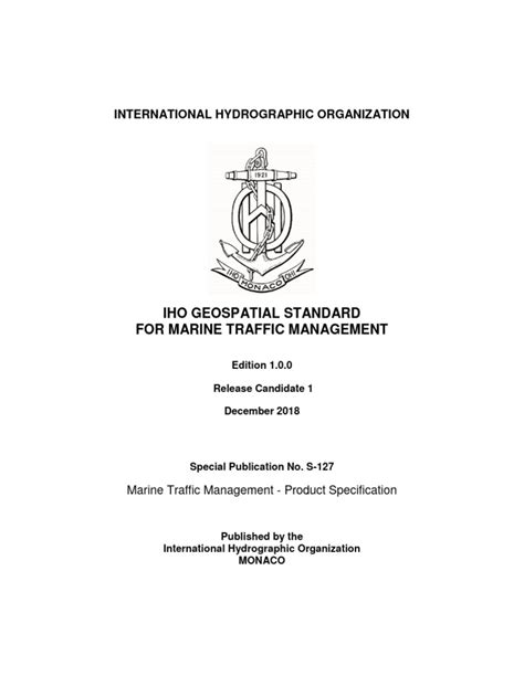 S 127 Marine Traffic Management Product Specification Edition 100 Pdf Class Computer