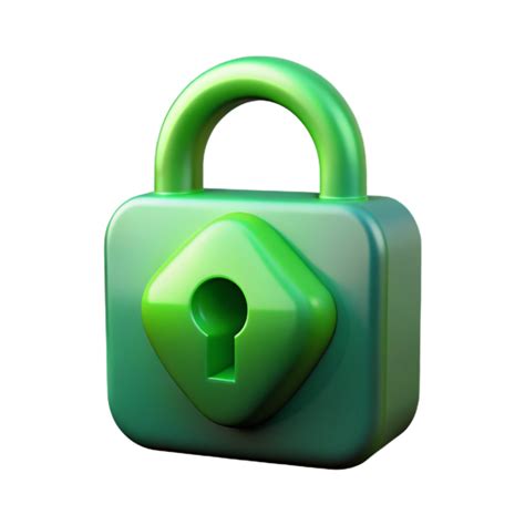 Elegant Classic Data Encryption Symbol Green Gradient Cutout Authentic 58015232 Png
