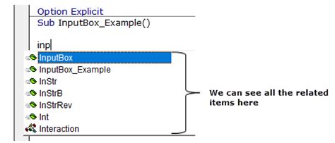 Vba Inputbox Function How To Create Store Values