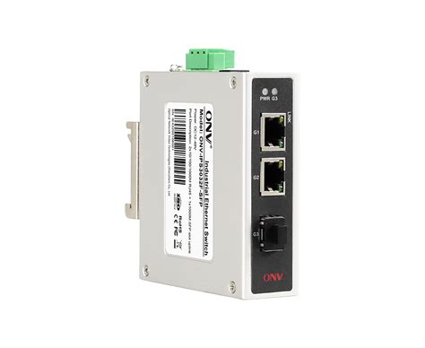 Gigabit 3 Port Industrial Ethernet Switch Onv
