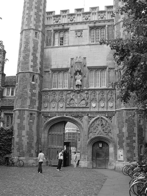 The Main Entrance Of Trinity College Newton And Ramanujan Both