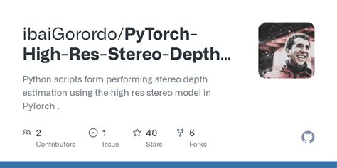 Github Ibaigorordopytorch High Res Stereo Depth Estimation Python