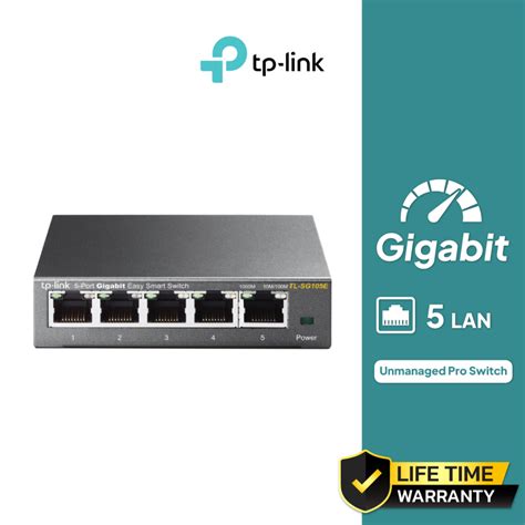 TP Link 5 Port Gigabit Unmanaged Pro Switch รน TL SG105E Shopee Thailand