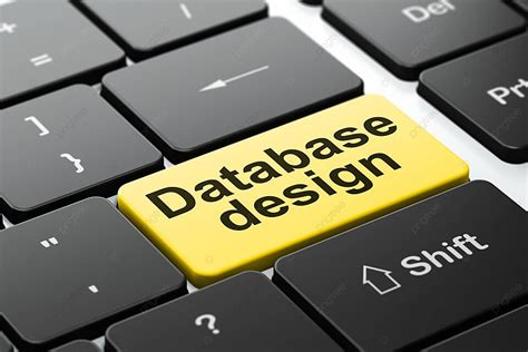 computer keyboard background with software concept of database design