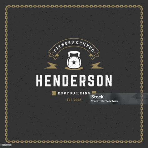 피트니스 로고 또는 배지 벡터 일러스트레이션 케틀벨 스포츠 장비 심볼 실루엣 케틀벨에 대한 스톡 벡터 아트 및 기타 이미지