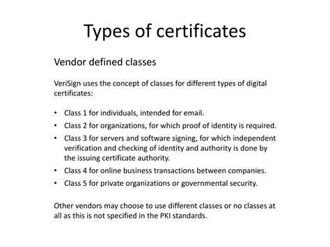 Ppt Digital Certificates Principles Of Operation Powerpoint