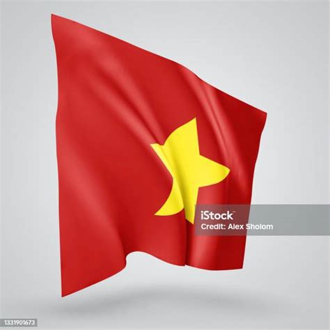 흰색 배경에 바람에 흔들리는 파도와 굴곡 벡터 플래그 3차원 형태에 대한 스톡 벡터 아트 및 기타 이미지 3차원 형태 개념 개념과 주제 Istock