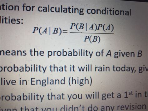 Bayes Theorem Flashcards Quizlet