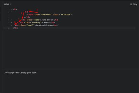 Javascript Get The Contents Of A Table Cell For All Selected Rows Code Review Stack Exchange