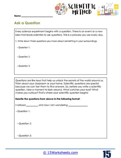 Scientific Method Worksheets 15