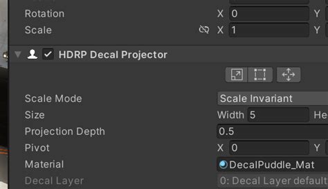 How To Access Hdrp Decal Projector With Script And More Unity Engine Unity Discussions