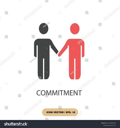 Commitment Icons Symbol Vector Elements Infographic Stock Vector Royalty Free 2182959747