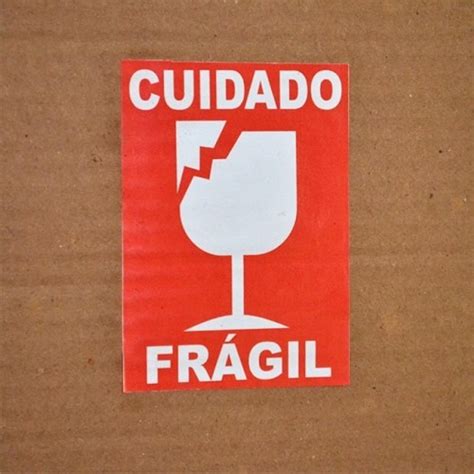 Adesivo Cuidado Frágil Para Embalagem 4 X 6 Cm 200 Unidades R 24 90