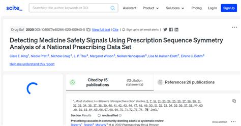 Citation Report Detecting Medicine Safety Signals Using Prescription