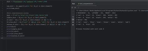 Python Dictionary Comprehension