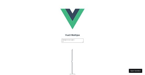 Vue3 Mathjax Demo Forked Codesandbox Vue3 Mathjax Demo Forked Codesandbox