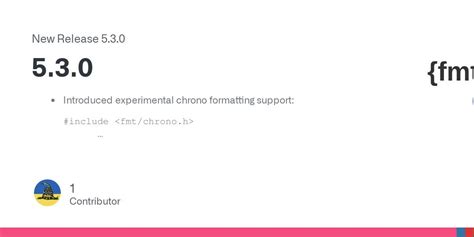 {fmt} 5 3 0 released with added improved chrono color unicode custom
