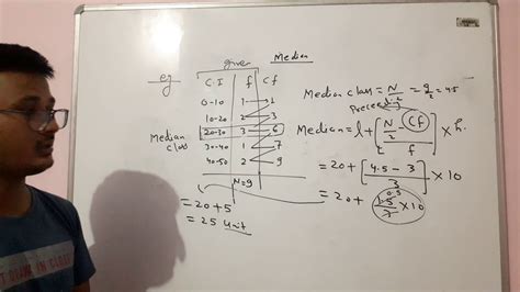 Class 10 Math Statistics Median Youtube
