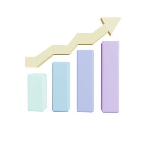 Gráfico De Barras Creciente Con Una Flecha Ascendente 10833496 Png