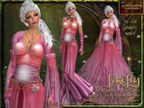 Second Life Marketplace {as} Firefly Gown Rigged Mesh Fantasy Gown