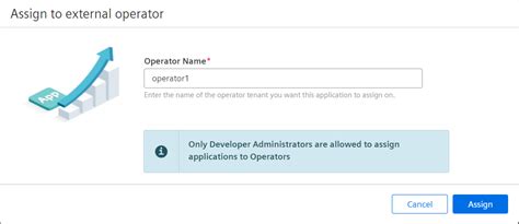 Assigning An Application To An External Operator Developer Documentation