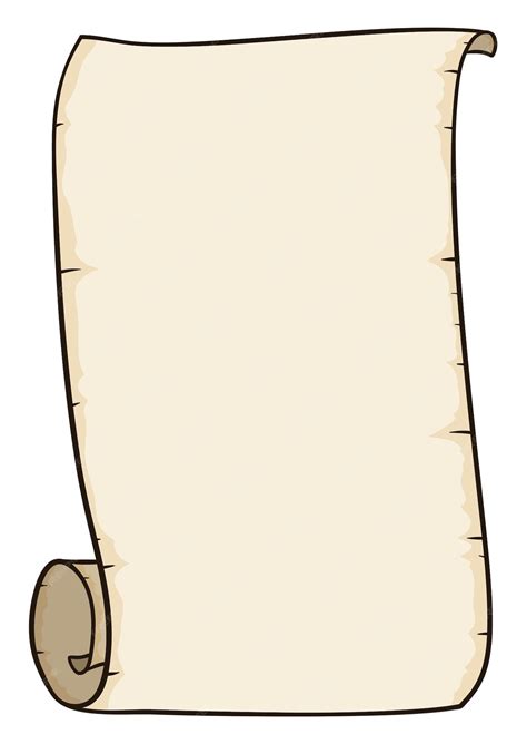 Premium Vector Unrolled Scroll With Torn Borders And Empty Template Space In Vertical Design