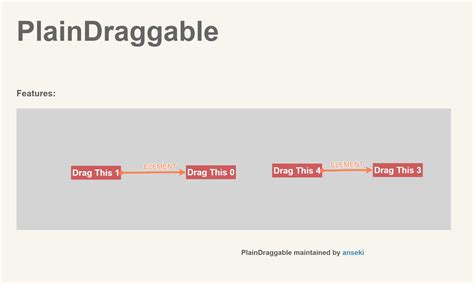 Connect Many Dragging Elements With Lines · Issue 21 · Anseki Plain Draggable · Github
