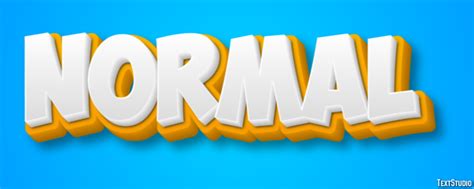 Normal Yellow White 3d Text Effect Generator