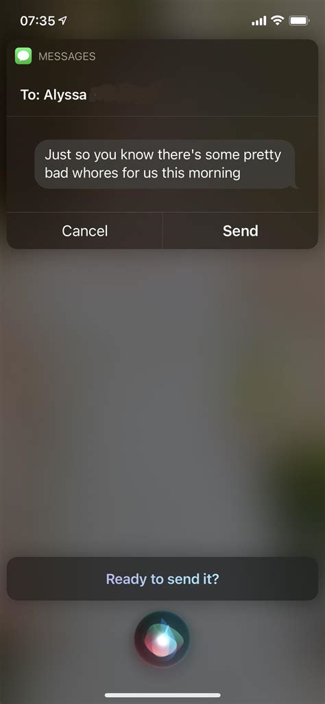 Hey Siri Message Alyssa Just So You Know Theres Some Pretty Bad