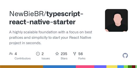 Github Newbiebrtypescript React Native Starter A Highly Scalable Foundation With A Focus On