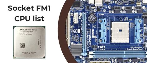 fm1 cpu list specifications and best cpus