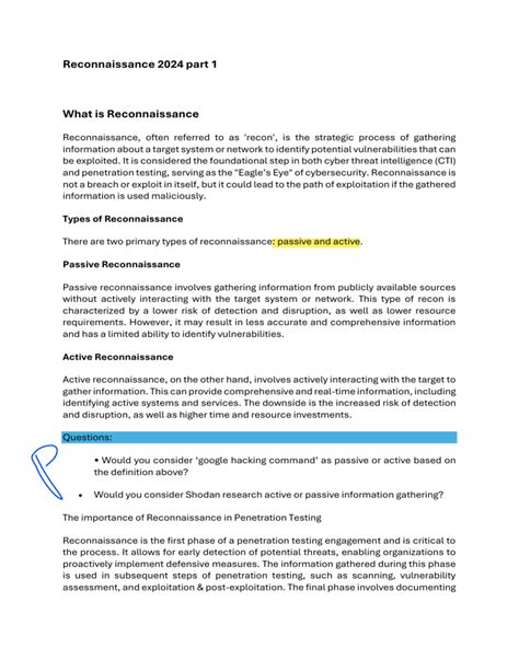 Reconnaissance In Cybersecurity Tutorial And Techniques
